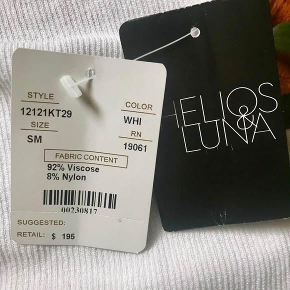 Helios & Luna | Tops | Helios Luna Viscosenylon Semi Sheer White Tank ...
